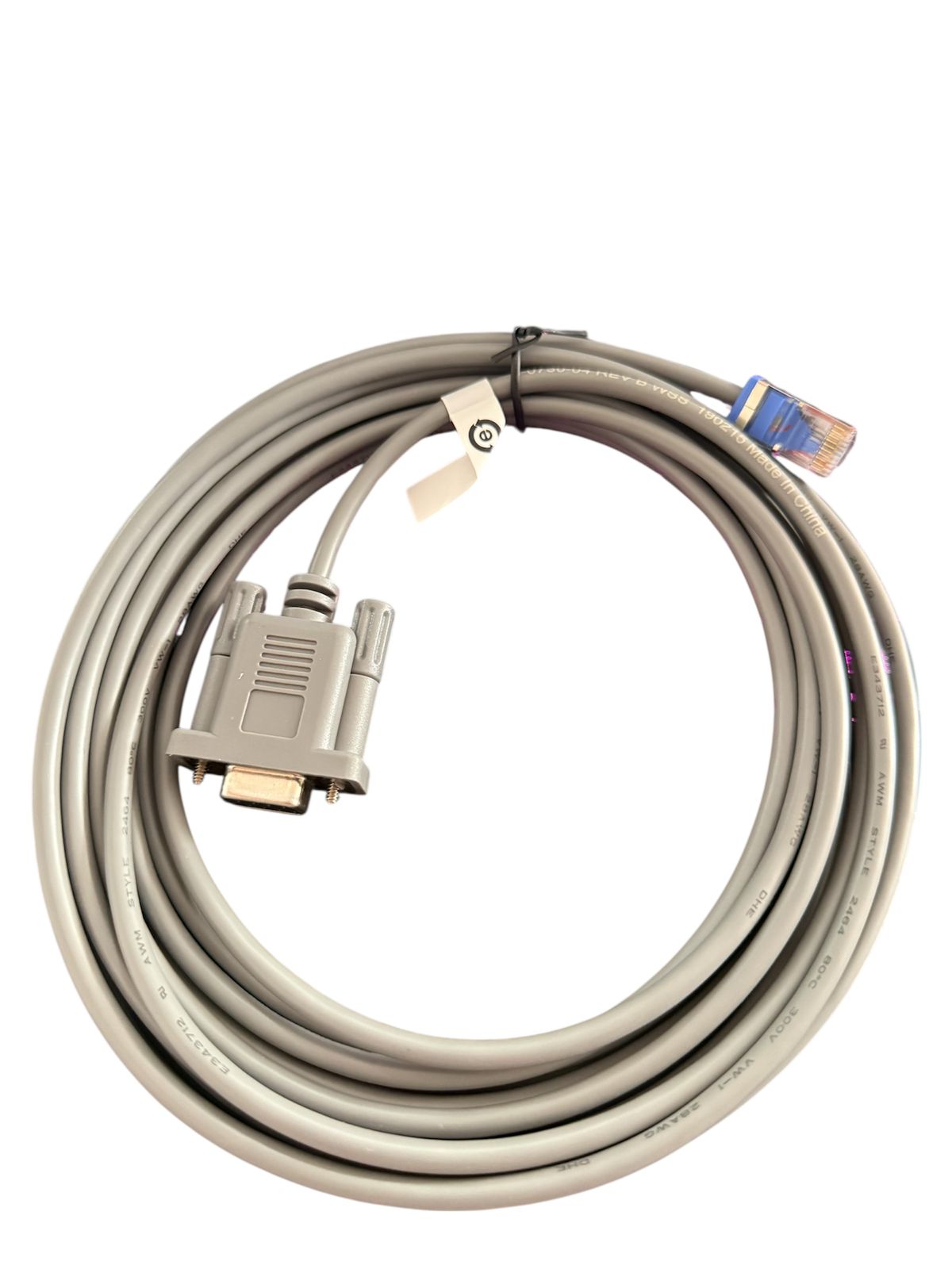 Cable, RS-232, DB-9 Female, PC D-Sub, 9 Pin, 15 feet - BARCODE
